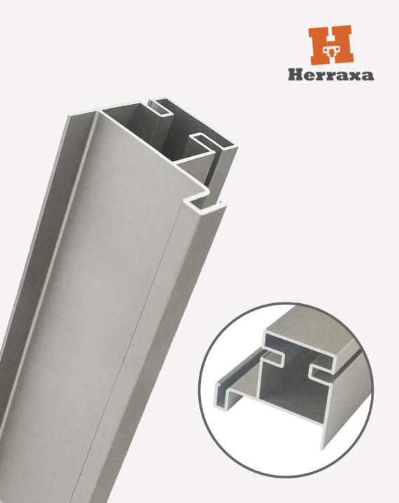 Perfil Gola Vertical Doble Aluminio | Herraxa